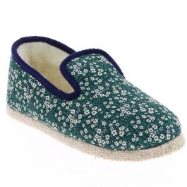 Charentaise Femme Liberty Vert | Chausse Mouton